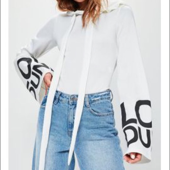 Missguided | Tops | Euclondunnmissguided Hoodie Wide Ls Bodysuit | Poshmark
